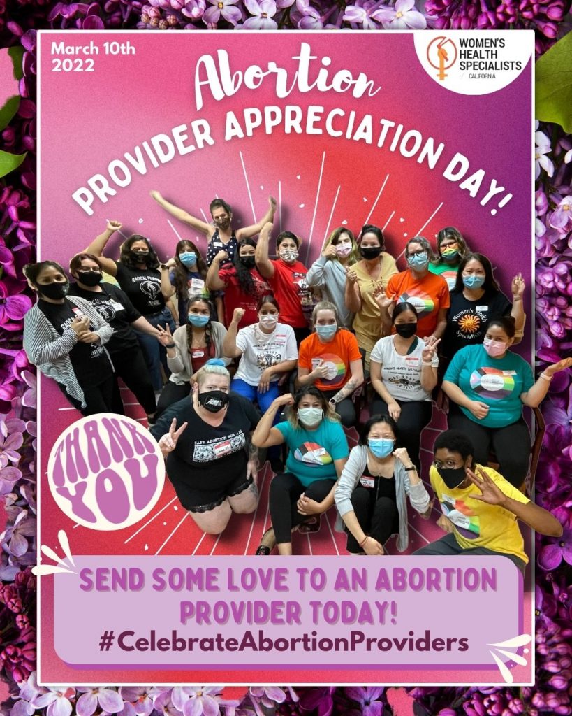 Abortion Provider Appreciation Day - Womens Health Specialists - Womens Health Specialists